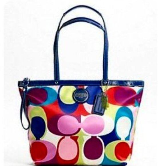 Coach | Bags | Coach Scarf Print Satin Bag | Poshmark